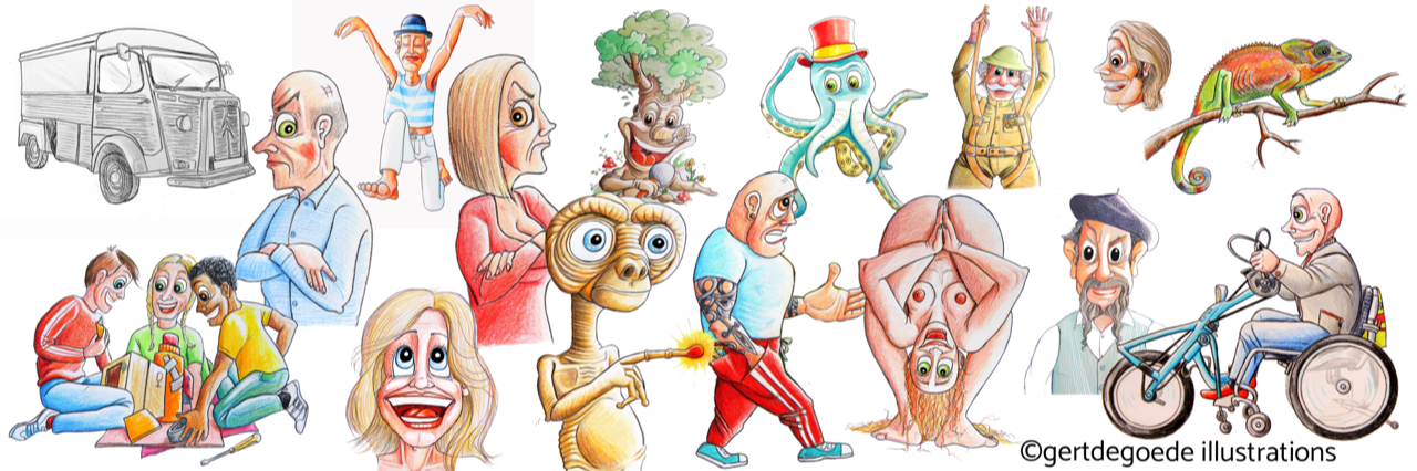 Gert de Goede - SCHILDERIJEN, ILLUSTRATIES, CARTOONS EN VERHALEN MAKEN...